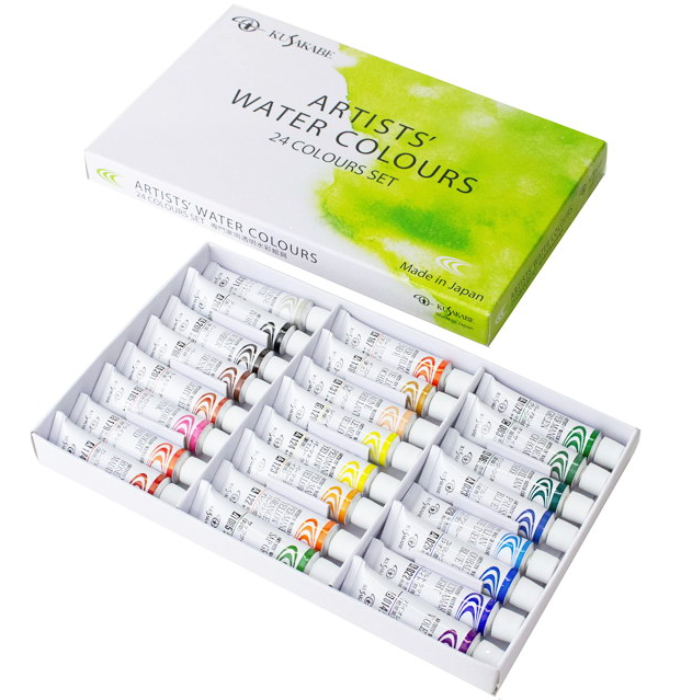 Kusakabe Transparent Watercolors 24-color set – Art Supplies Japan