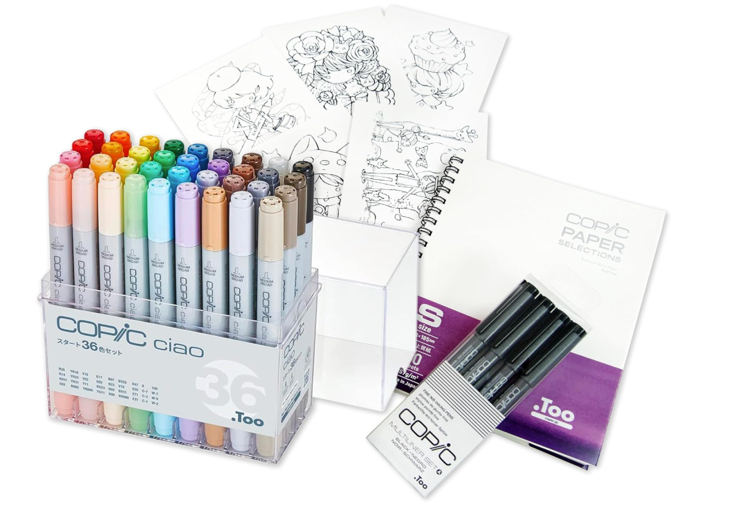 Copic Too Copic Ciao Start Box 36 colors, made in Japan, multicolor, i ...